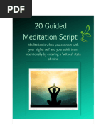 10 Minute Gratitude Meditation Script | PDF