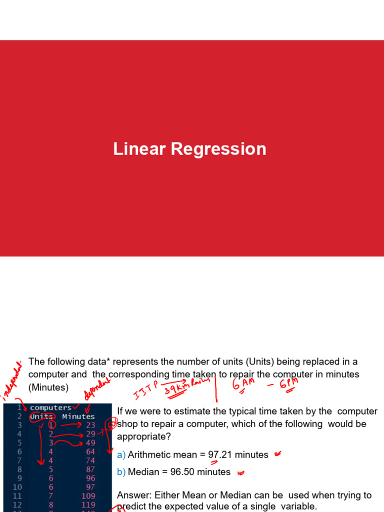 Linear | PDF | Linear Regression | Regression Analysis