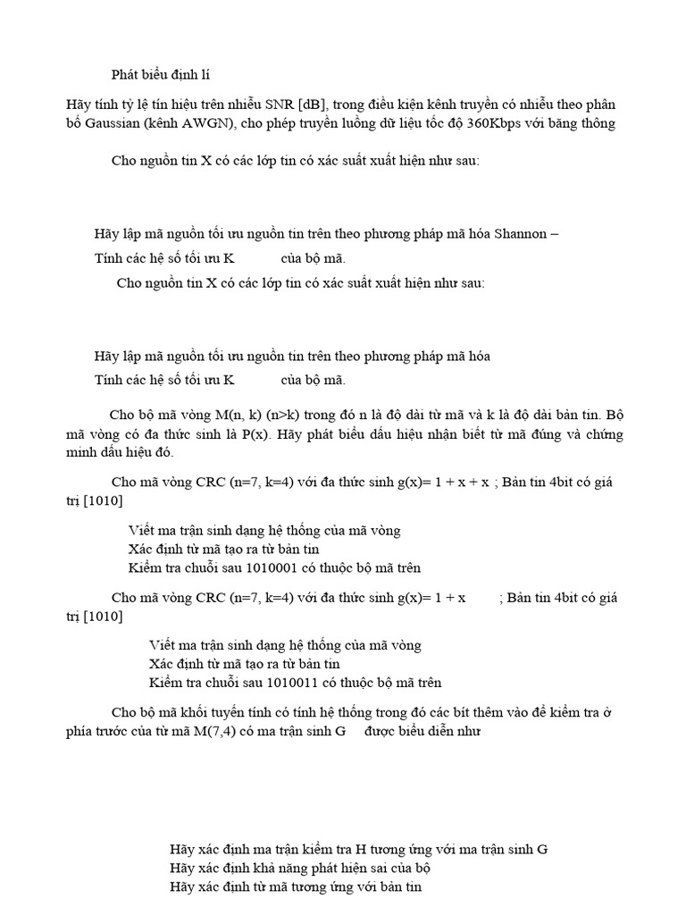 de-on-tap-va-dap-an-mon-ly-thuyet-thong-tin-mon-ly-thuyet-thong-tin-tr-125992 | PDF