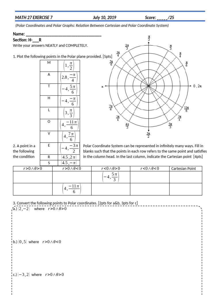 Math 27 Exercise 7 | PDF
