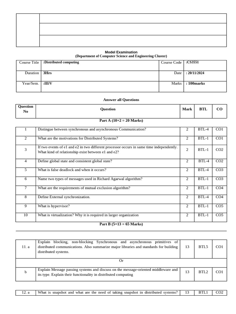 DC model | PDF | Distributed Computing | Algorithms