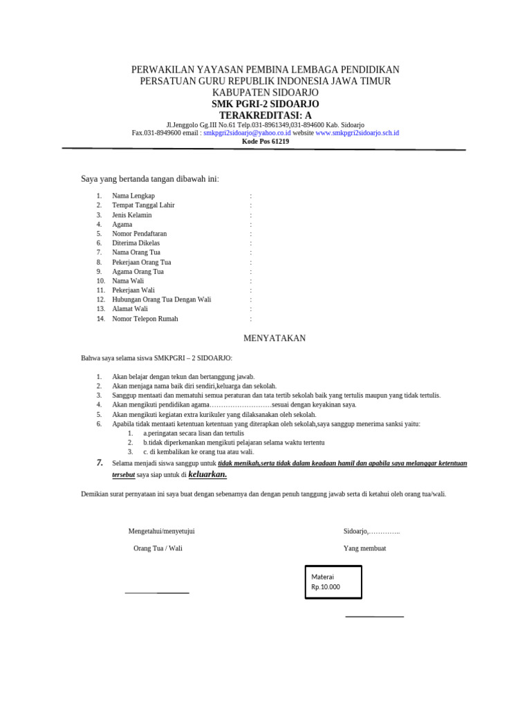 Formulir Halaman 2 [Renata Azzahra 10 Mplb 2] | PDF