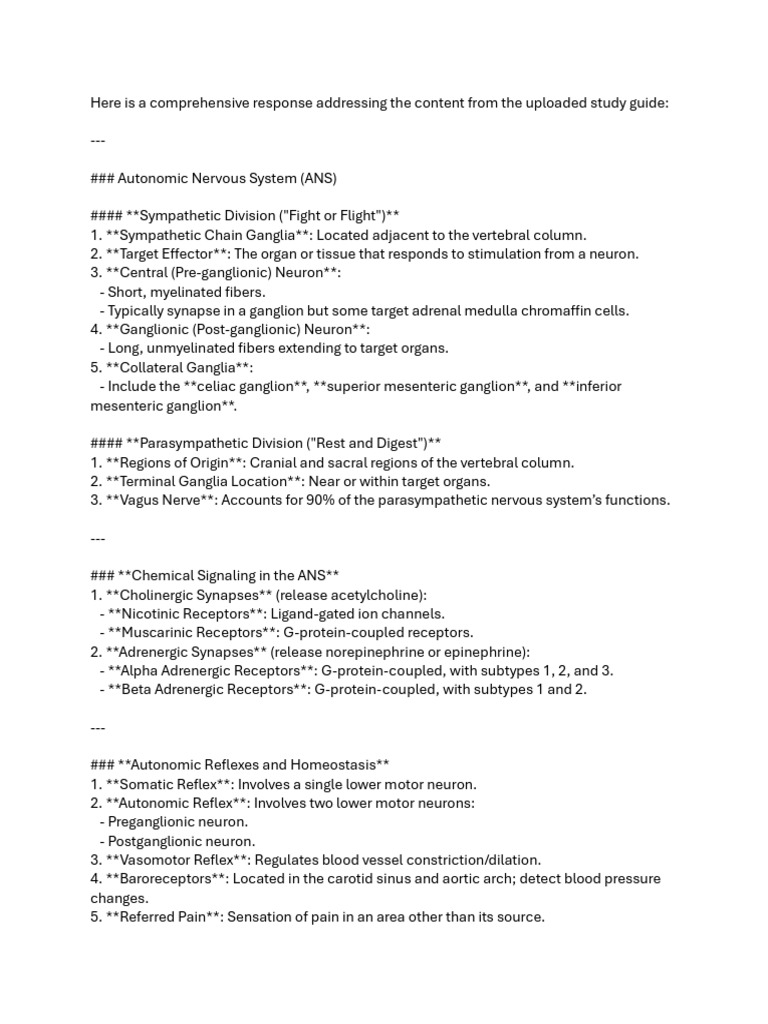 Understanding The Autonomic Nervous System Pdf Autonomic Nervous