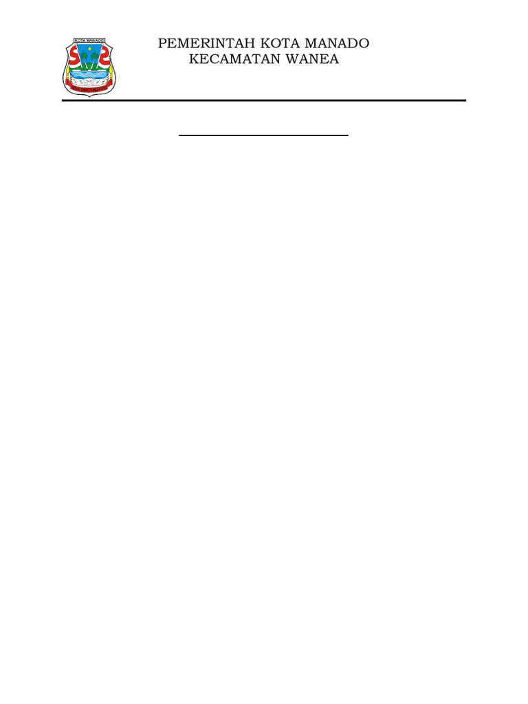 Surat Keterangan Domisili Manado | PDF