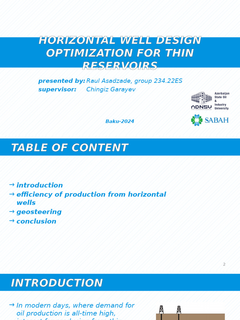 Horizontal Well Design Optimization For Thin Reservoirs | PDF | Petroleum Reservoir