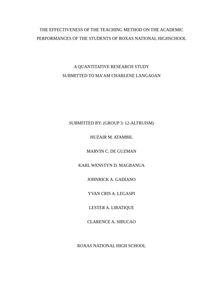 Chapter 1 G3 Research Output | PDF | Socrates | Learning