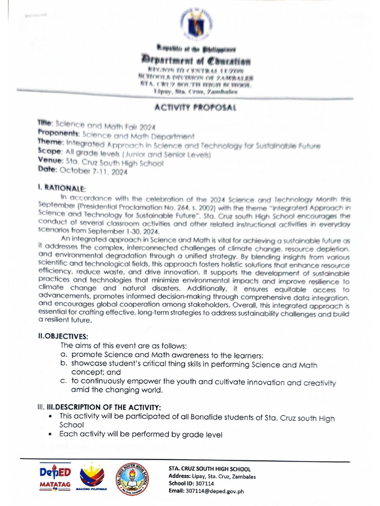 Sci Math Fair 2024 | PDF