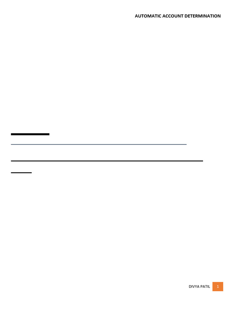 SAP MM Automatic Account Determination | PDF