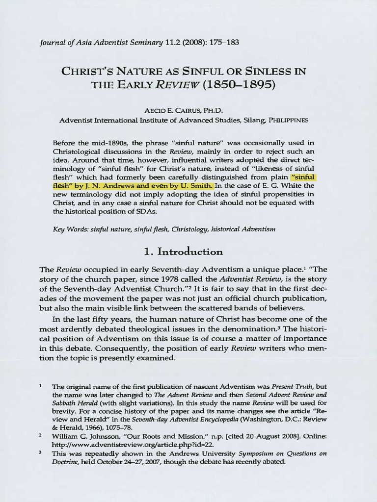 11.1–2+(2008)+Cairus+-+Christ's+Nature+as+Sinful+or+Sinless+in+the ...