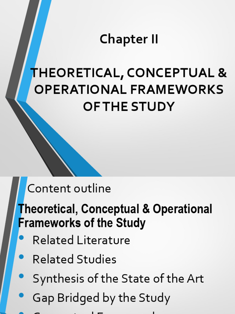 Chap 3 Theoretical Conceptual 7 Operational FRAMEWORKs Recovered | PDF | Theory | System
