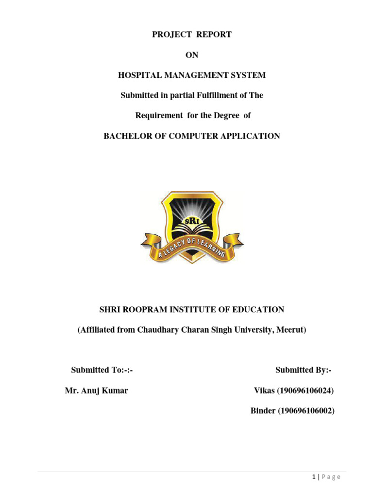 PDF Hospital Management | PDF | Computer Network | Network Interface Controller