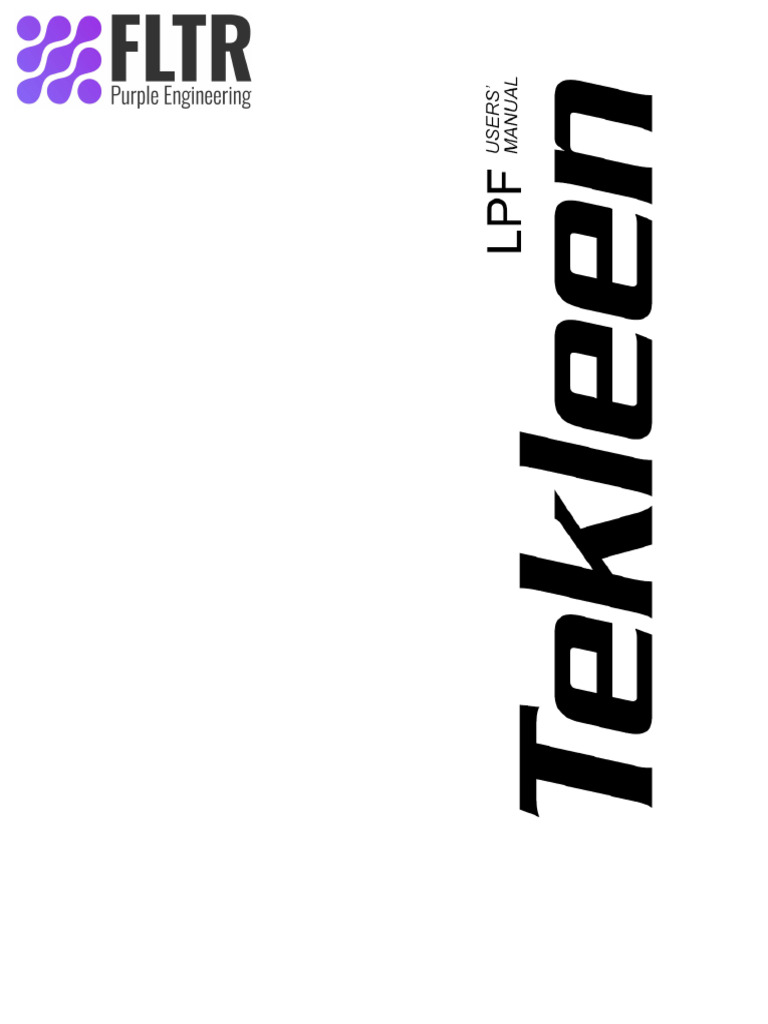 Tekleen LPF Series Filter | PDF | Filtration | Water