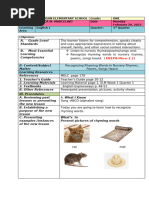 Grade 1 Rhyming Words Lesson Plan | PDF | Lesson Plan | Teachers