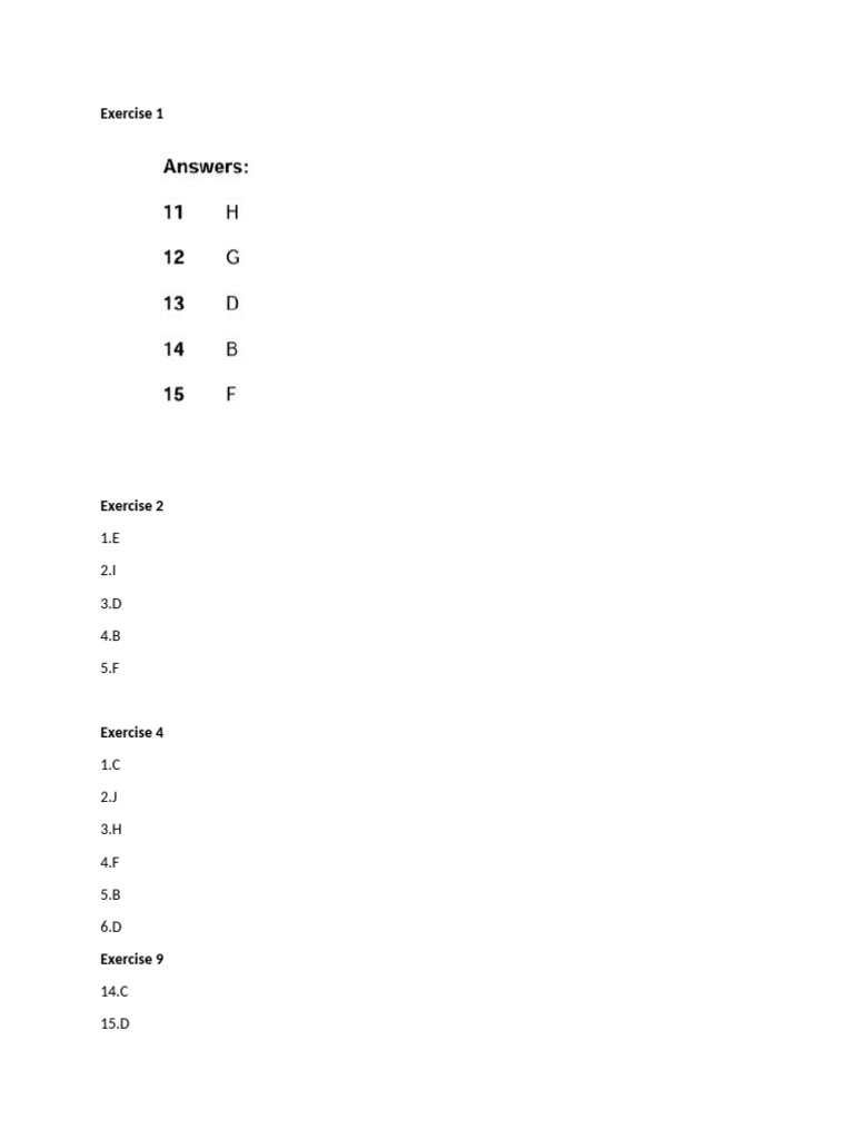 Answer Handout | PDF