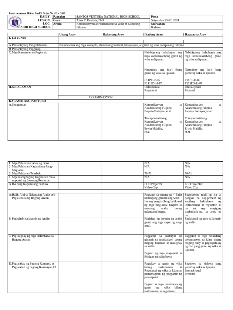 DLL-KOMUNIKASYON-Q1-WK-9 | PDF