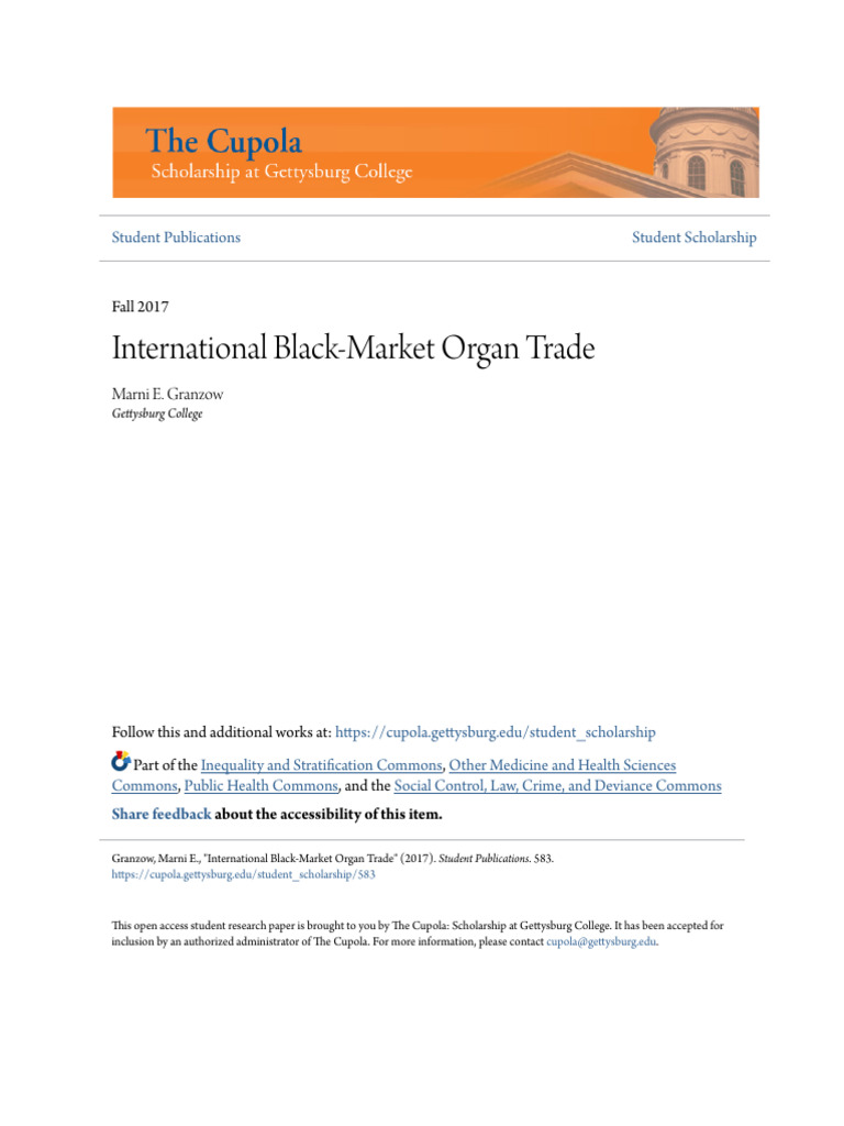 International Black-Market Organ Trade | PDF | Organ Donation | Organ ...