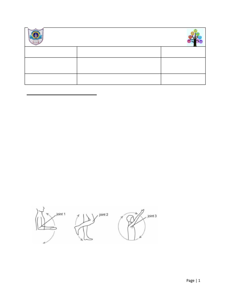 2901850-Class 6 Science Body Movements Worksheet Neena Alex | PDF | Arm ...