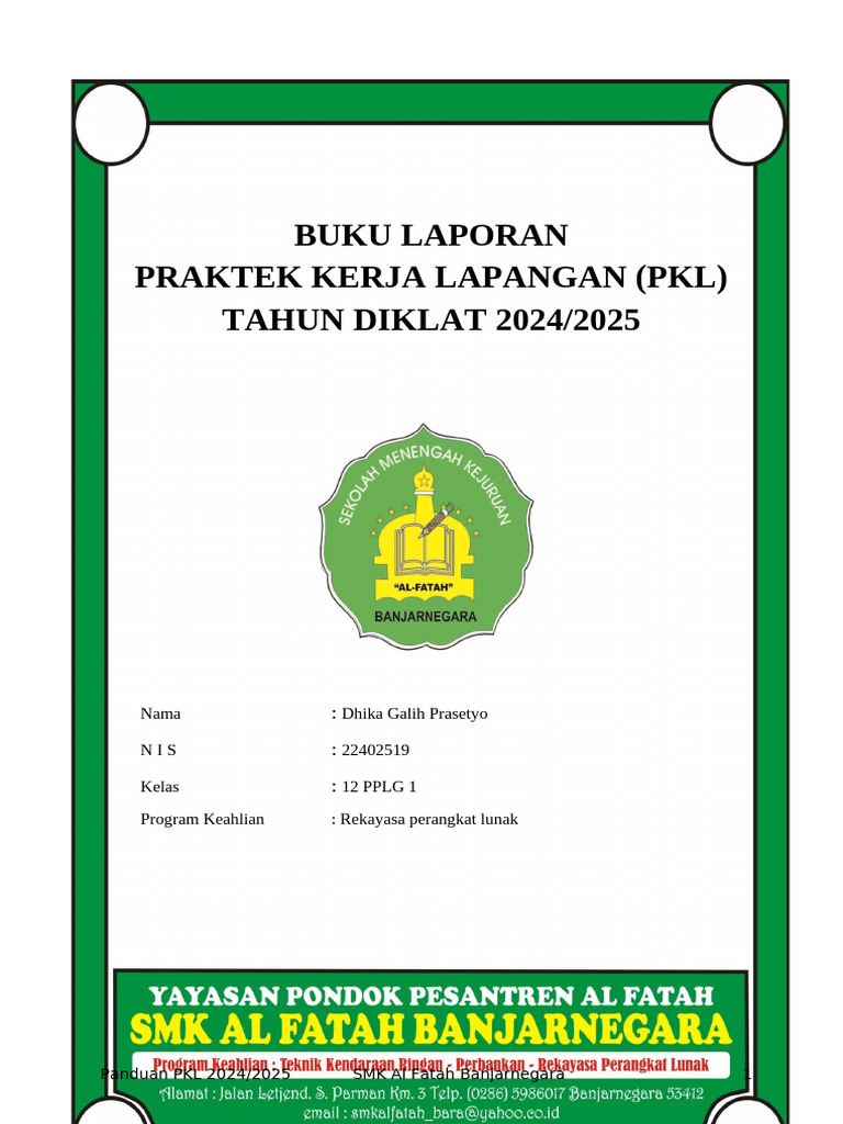 Laporan - PKL - Skafa - 2024 (1) Dhika | PDF