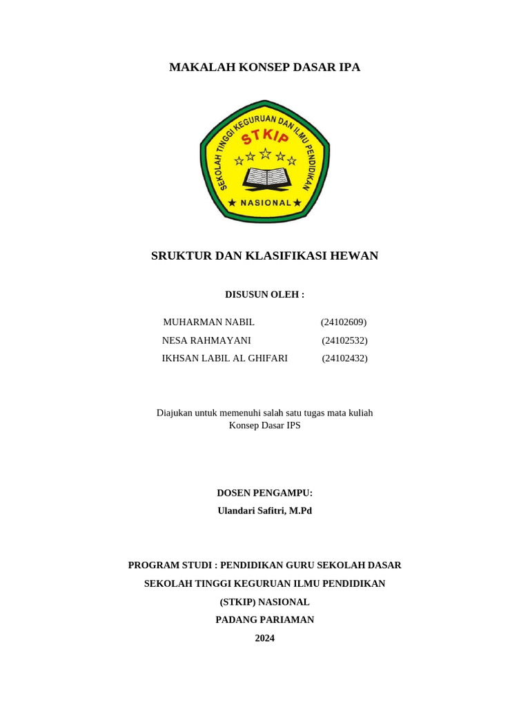 MAKALAH KONSEP DASAR IPA | PDF