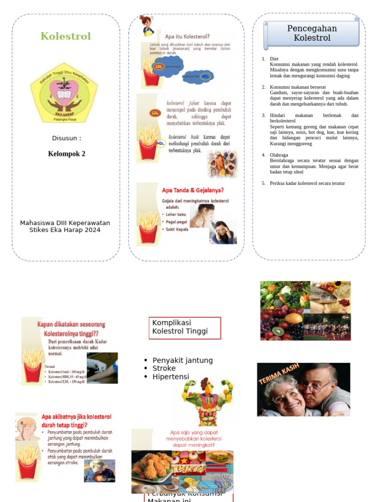 LEAFLET Kel.2 Kolestrol Salinan Salinan | PDF