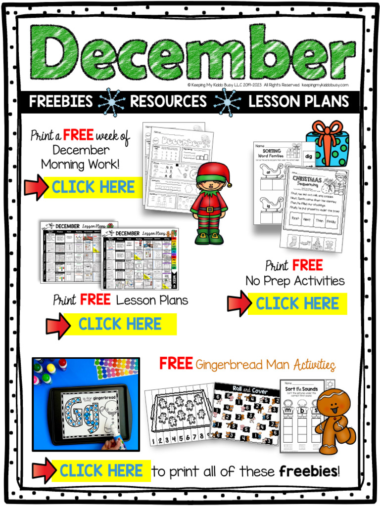 Freebies Resources Lesson Plans: Click Here | PDF