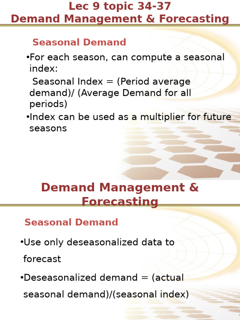 Lec 9 topic 34-37 | PDF | Forecasting | Statistical Theory
