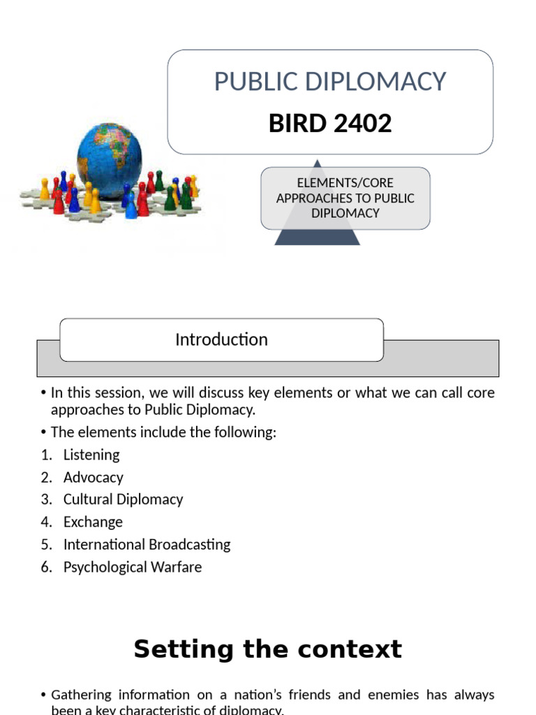 Core Approaches to Public Diplomacy | PDF | Diplomacy | Public Diplomacy