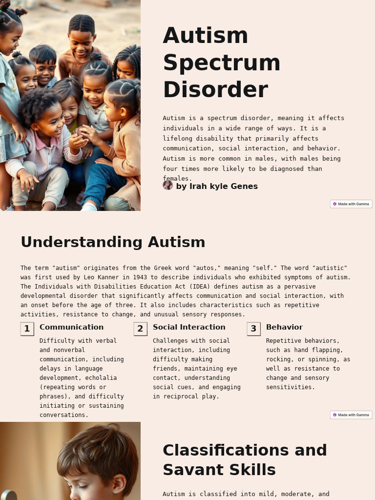 lp- science | PDF | Autism Spectrum | Somatosensory System