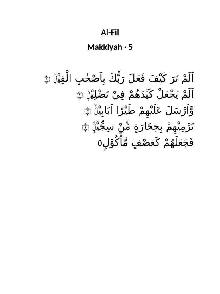 Al Fiil | PDF