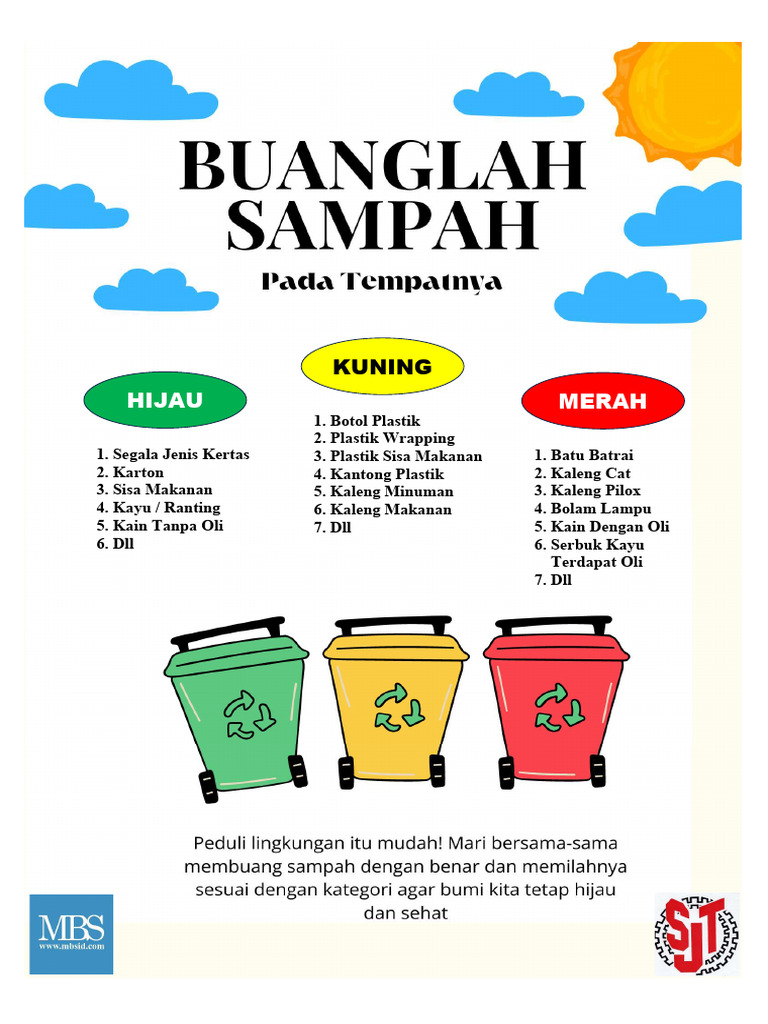 Poster Sampah Plastik dan Karton | PDF