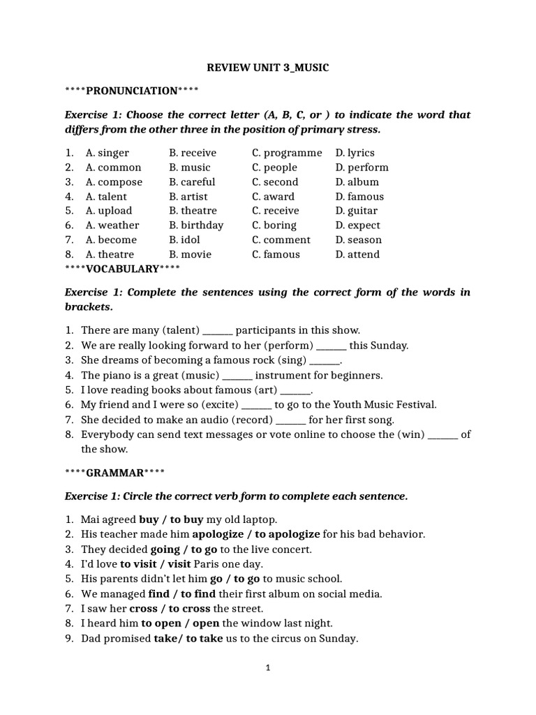 UNIT 3_G10 | PDF | Ludwig Van Beethoven