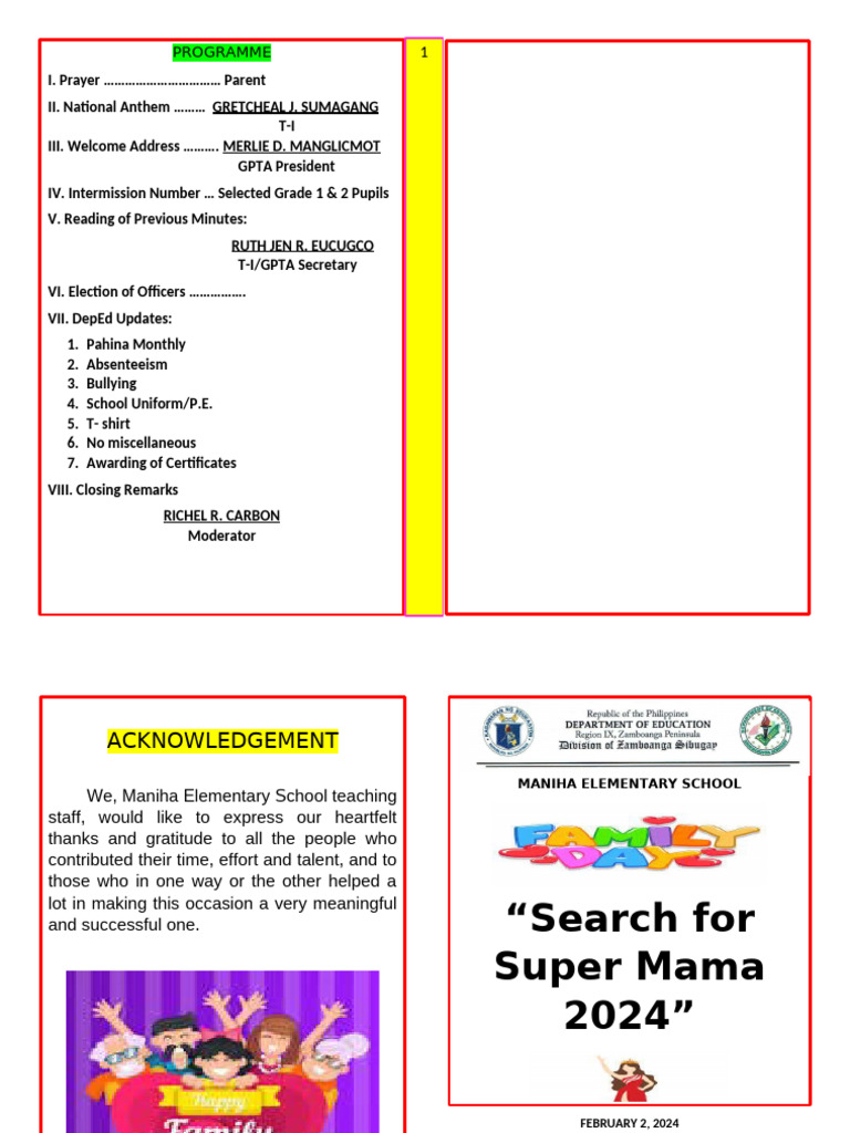 Programme GPTA | PDF