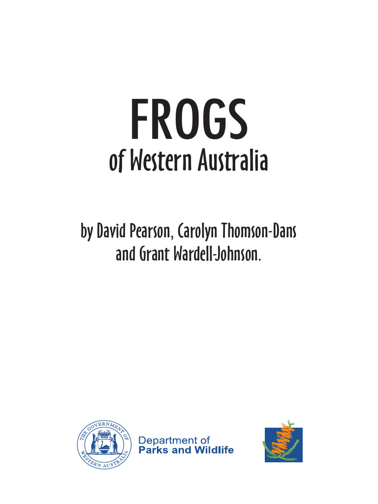 Frogs: of Western Australia | PDF | Frog | Herpetology
