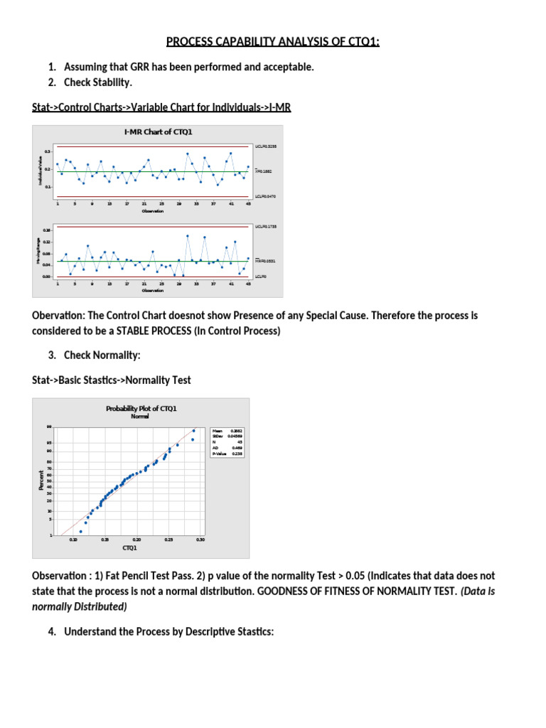 Process Capability Insights | PDF | Standard Deviation | Histogram