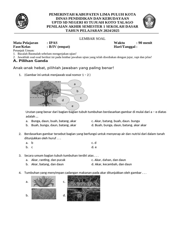 Soal Ipas Kelas Iv | PDF