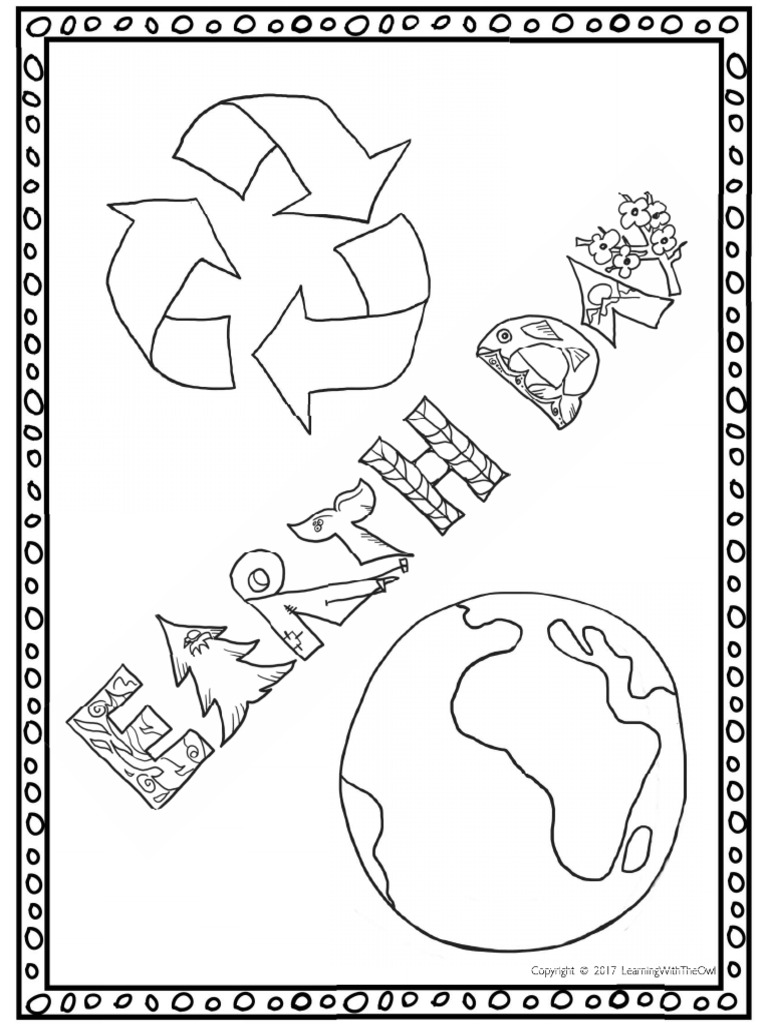 Earth Day Coloring Page | PDF