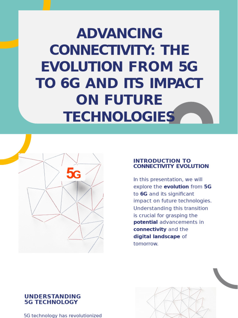 Slidesgo Advancing Connectivity The Evolution From 5g To 6g and Its ...