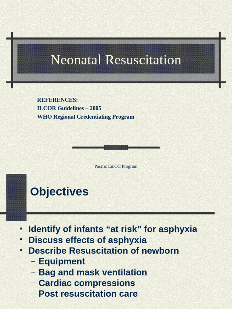 Neonatal Resuscitation | PDF | Childbirth | Preterm Birth