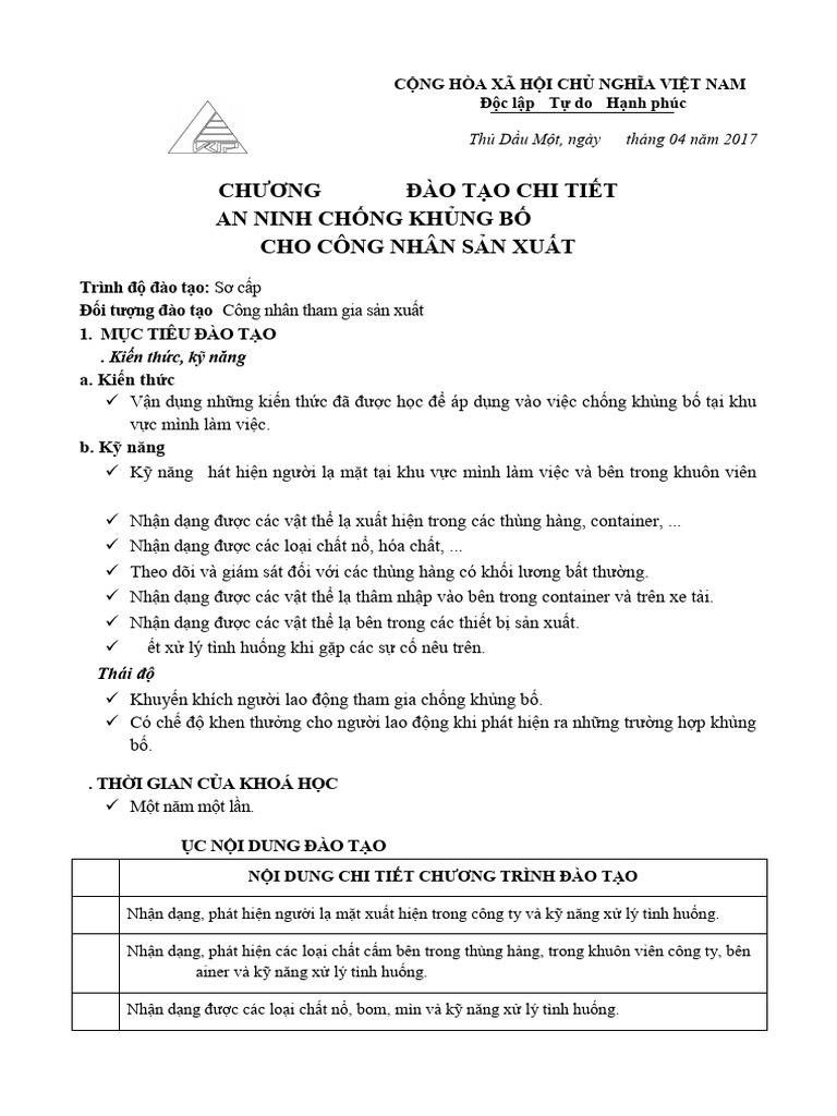 Đao Tao Chong Khung Bo | PDF