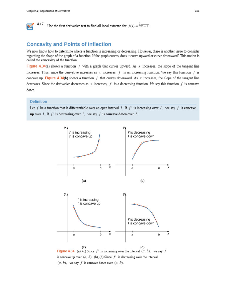 Higher Derivatives, Concavity, and the Second Derivative Test | PDF ...