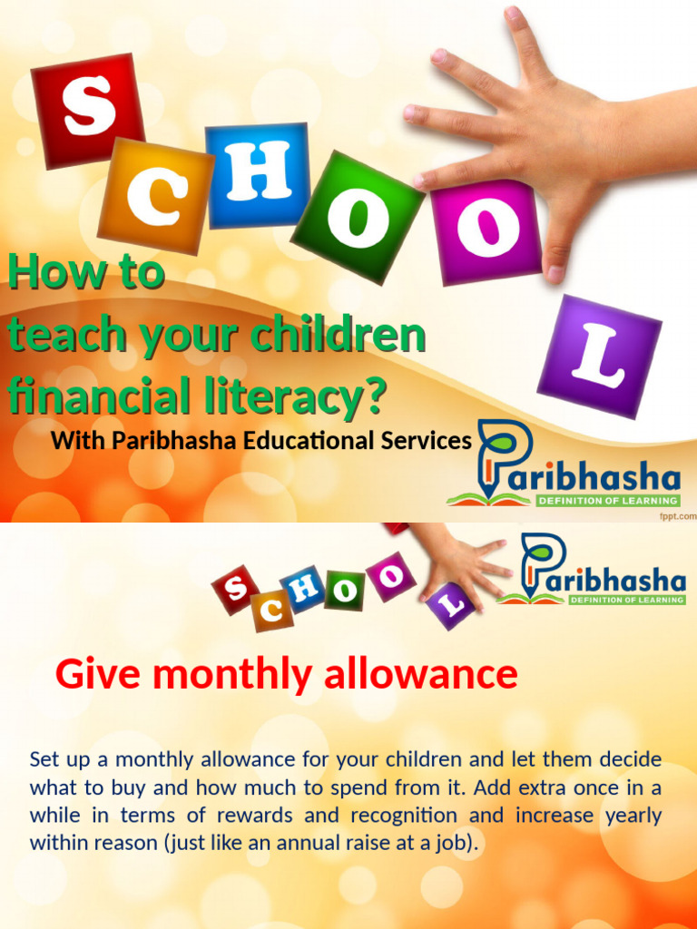 Teaching Kids Financial Literacy | PDF | Banks | Money