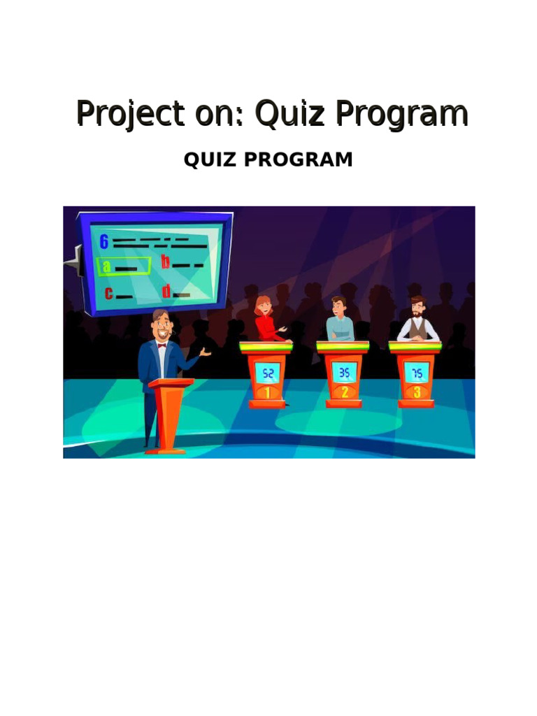 Quiz Project | PDF | Databases | Table (Database)