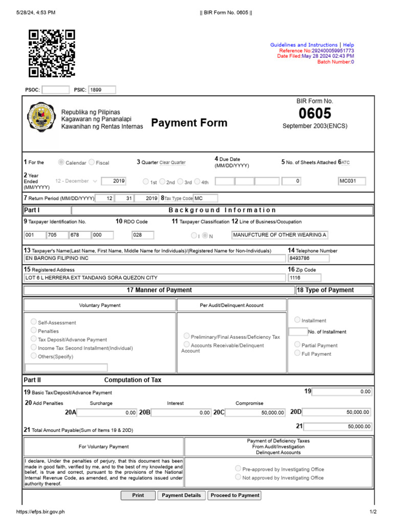 LOA 2019 0605 MC Def | PDF | Taxes | Payments