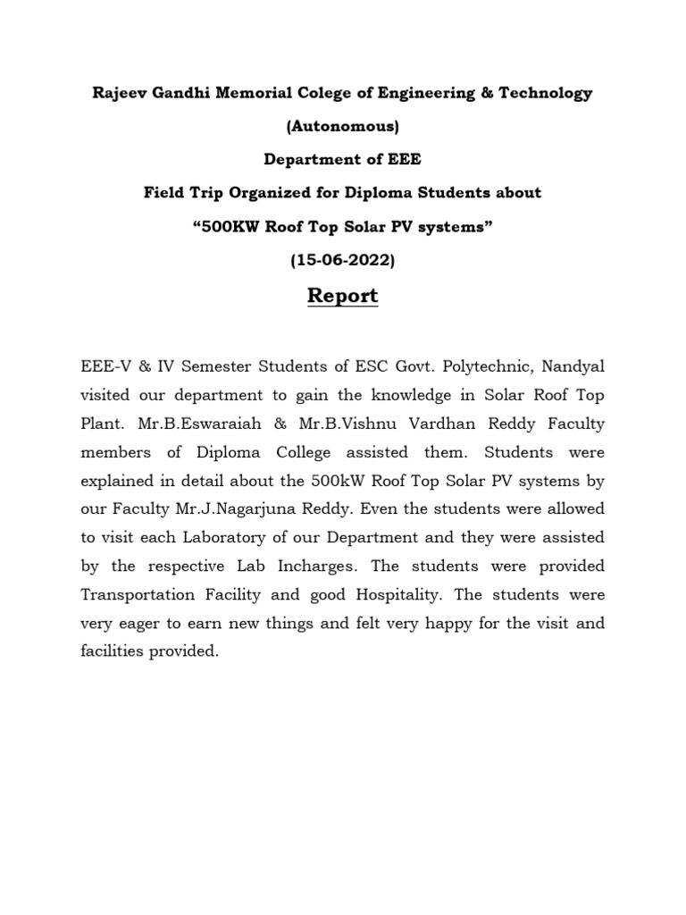 Final Diploma Report | PDF