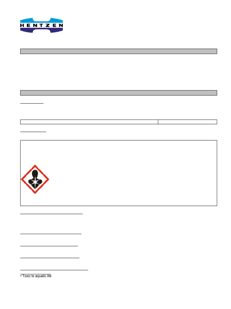 White Aqua-Zen Epoxy Primer, Type II, Comp. A (Hentzen) | PDF ...