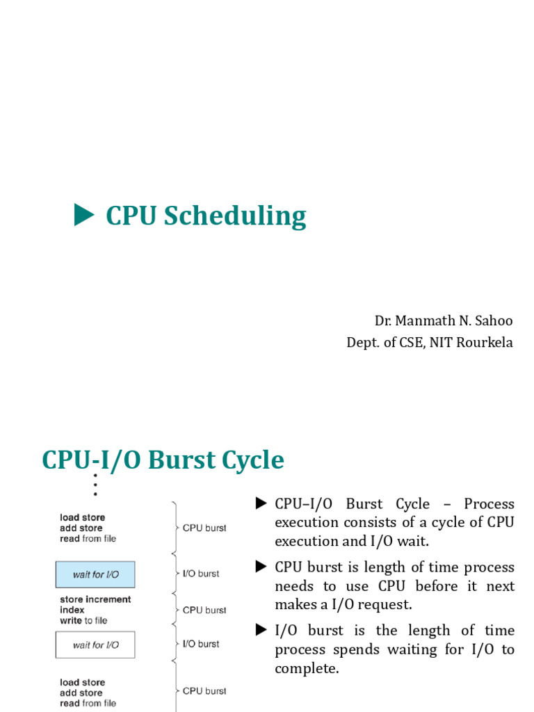 1210326088568_4CPU Scheduling | PDF | Scheduling (Computing) | Computing