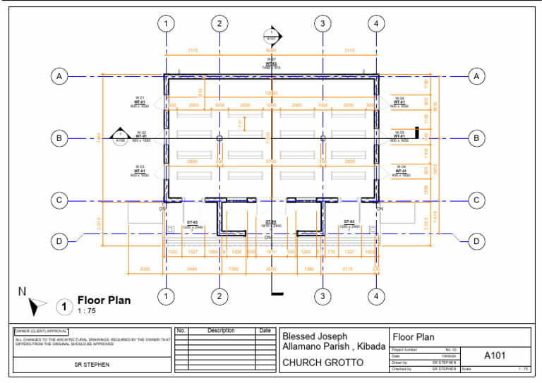 Church Grotto Design Plans | PDF | Technical Drawing | Drawing