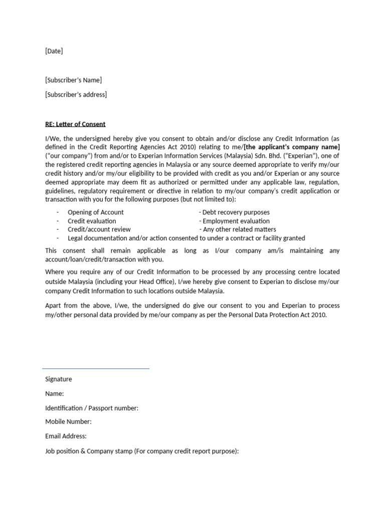 Sample_Consent_Letter | PDF