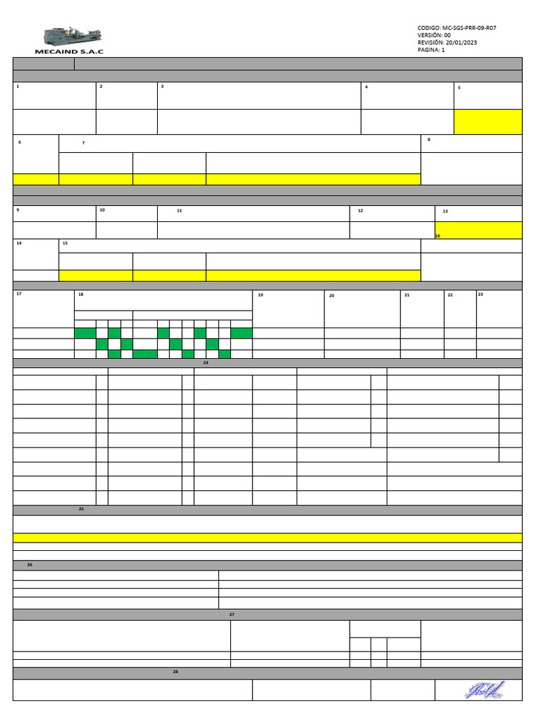 MC - SGS-PRO-09-R08 Registro Enfermedades Ocupacionales | PDF | Outsourcing