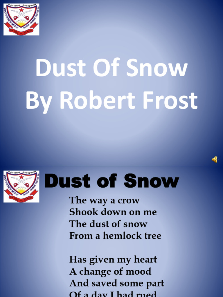 Resource 20240416141935 Poem-dust of Snow(Ppt) | PDF | Poetry